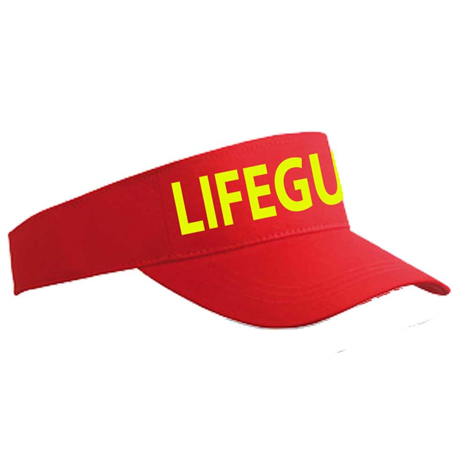 Lifeguard Sun Visor Red/Yellow: Amazon.co.uk: Clothing