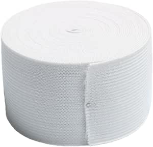 Amazon.com: 2-inch White Knit Elastic Spool Wide Heavy Stretch Elastic ...