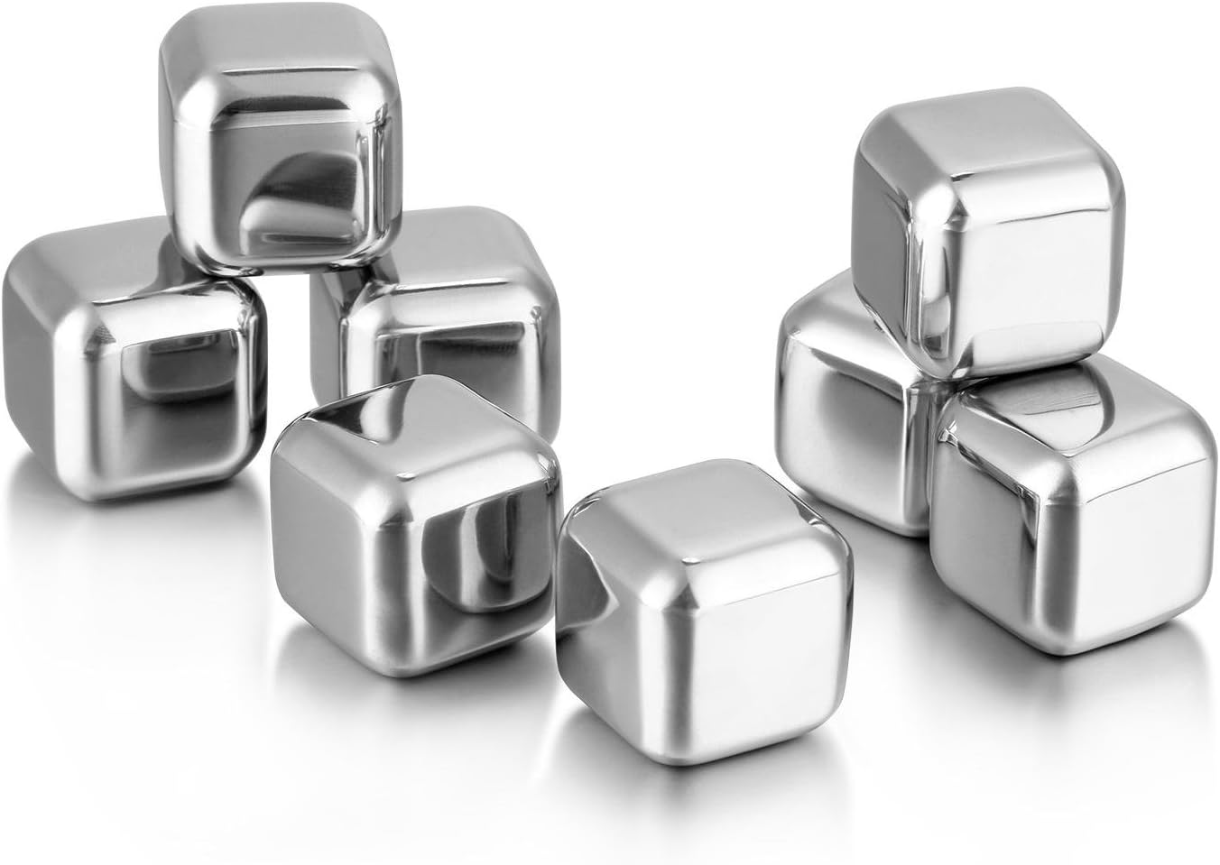 Compra Cubitos de hielo Soledi 8PCS Enfriadores Metálicos de Acero ...