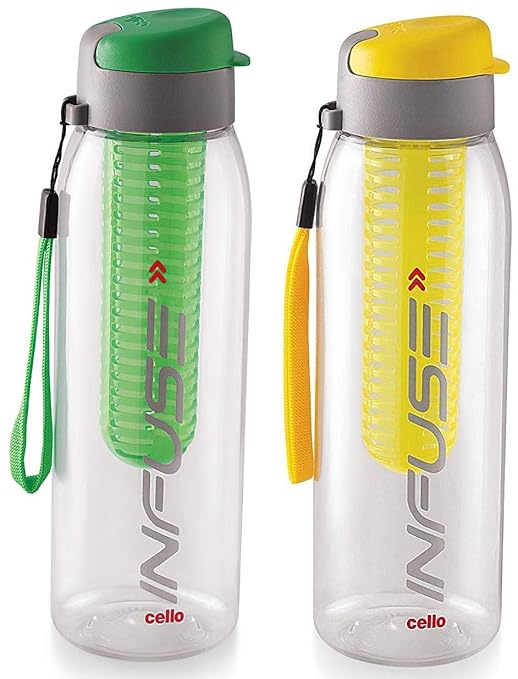 Cello Plastic Water Bottle, 2 Pc : Amazon.in: Home & Kitchen