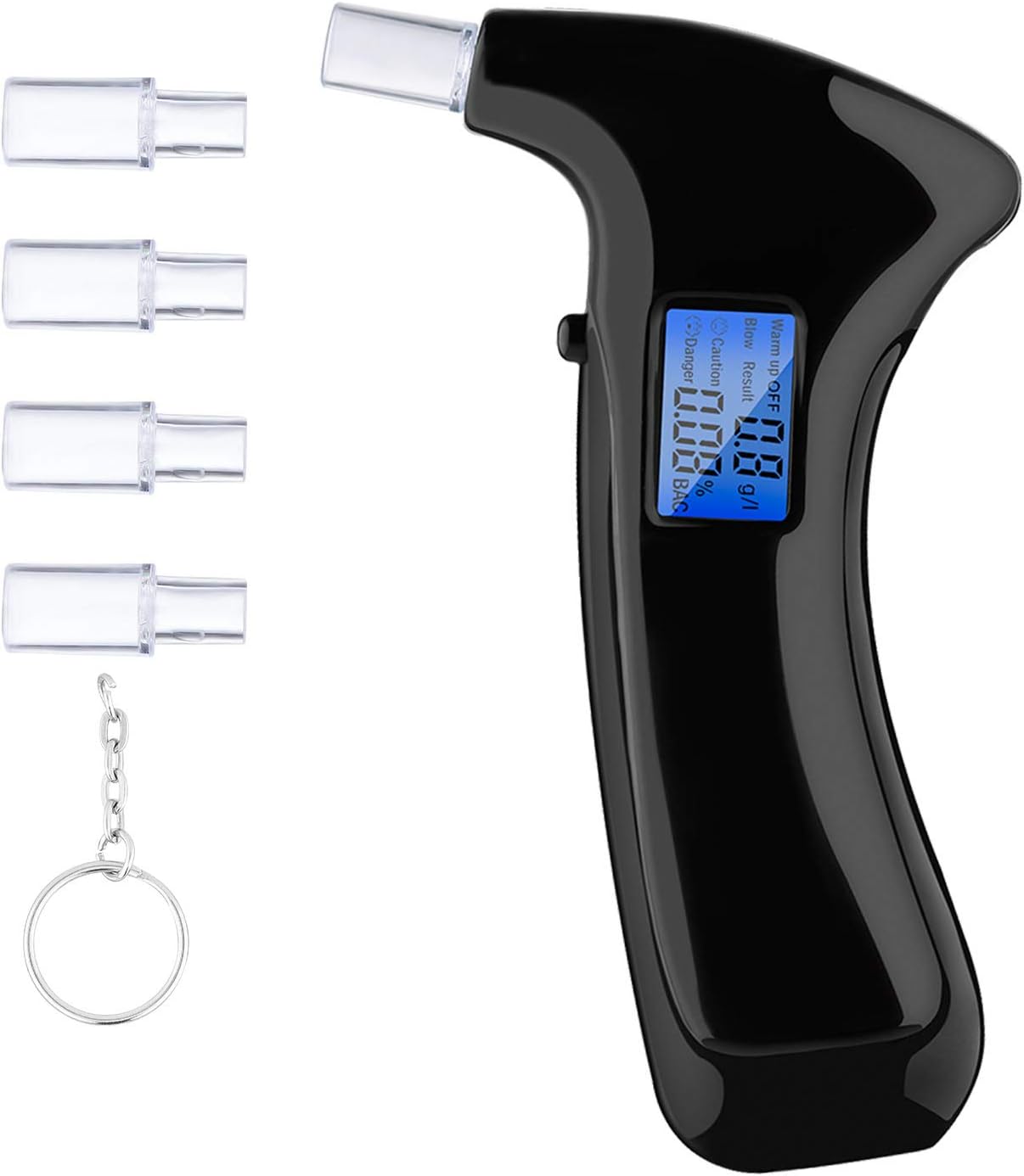 POMILE Alkoholtester Tragbar Halbleiter Sensor Digital Alkohol Tester ...
