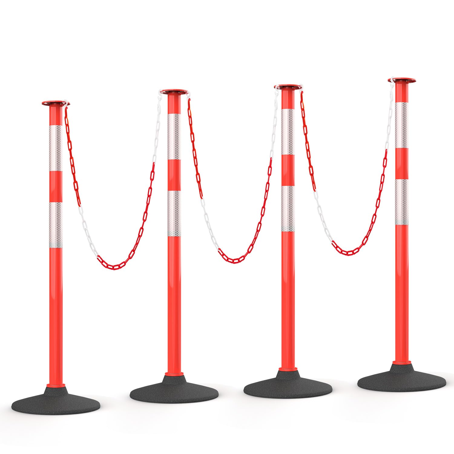 Mua HiGiant 4 Pack 34 Inches Traffic Delineator Posts with Weighted ...