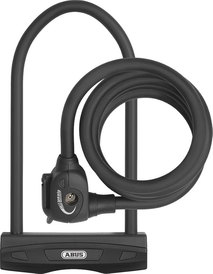 Abus Fahrradschloss Partner Pack, schwarz, 230 cm BZW. 185 cm: Amazon ...