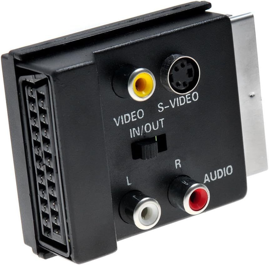 MHP® Switchable SCART Adapter Plug to Socket SCART Male: Amazon.co.uk ...