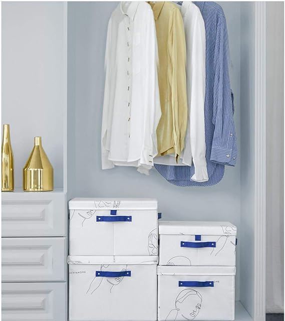 Clothes storage box Cloth wardrobe storage box Sorting box Clothing ...