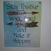 Amazon.com: Motivational Signs for Home & Office, 10.5 x 8.5 'Stay ...
