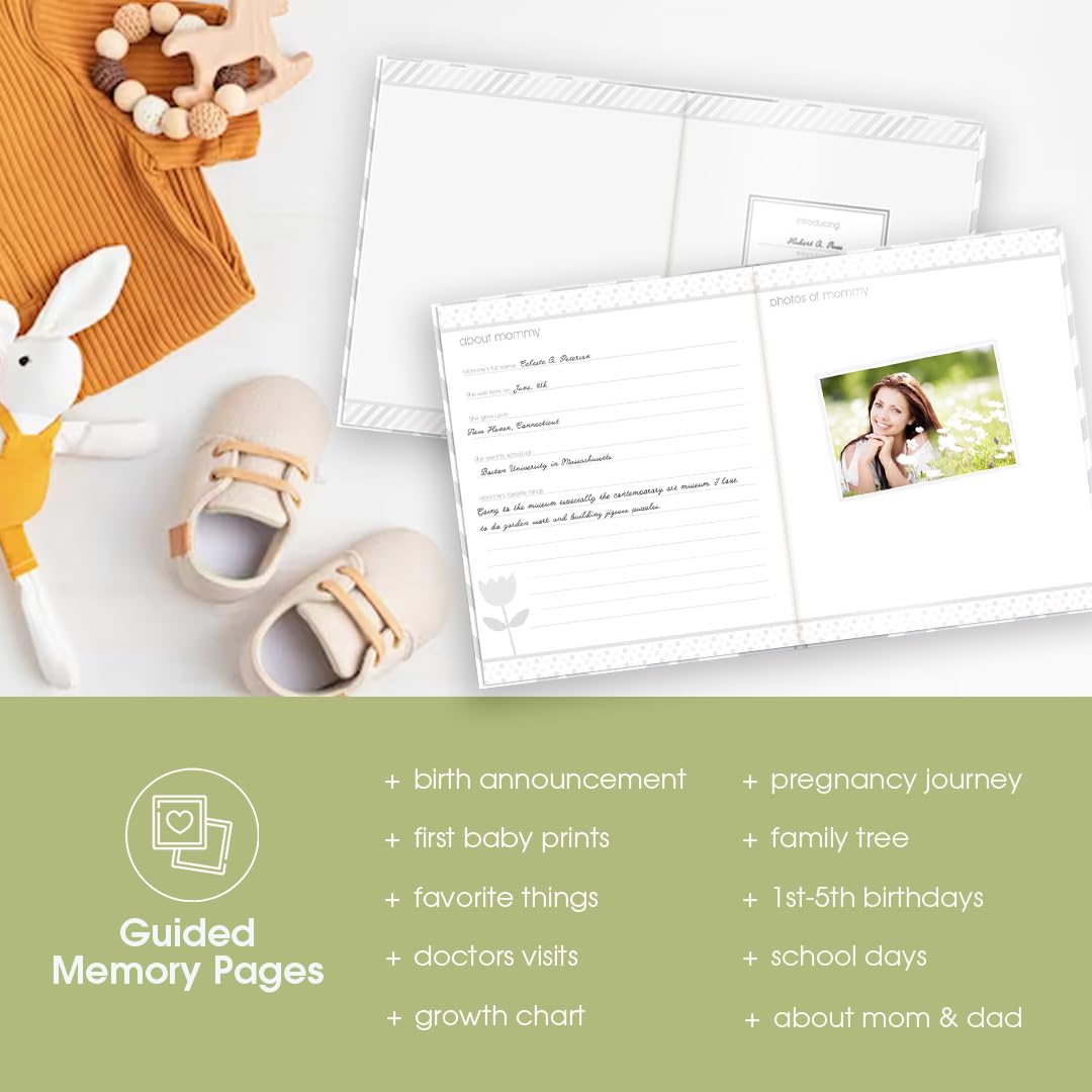 Mua Pearhead Baby Memory Book, First 5 Years Baby Milestone Book ...