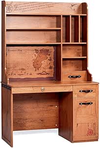 Amazon.com: Cilek Pirate Desk with Hutch, Brown: Furniture & Decor