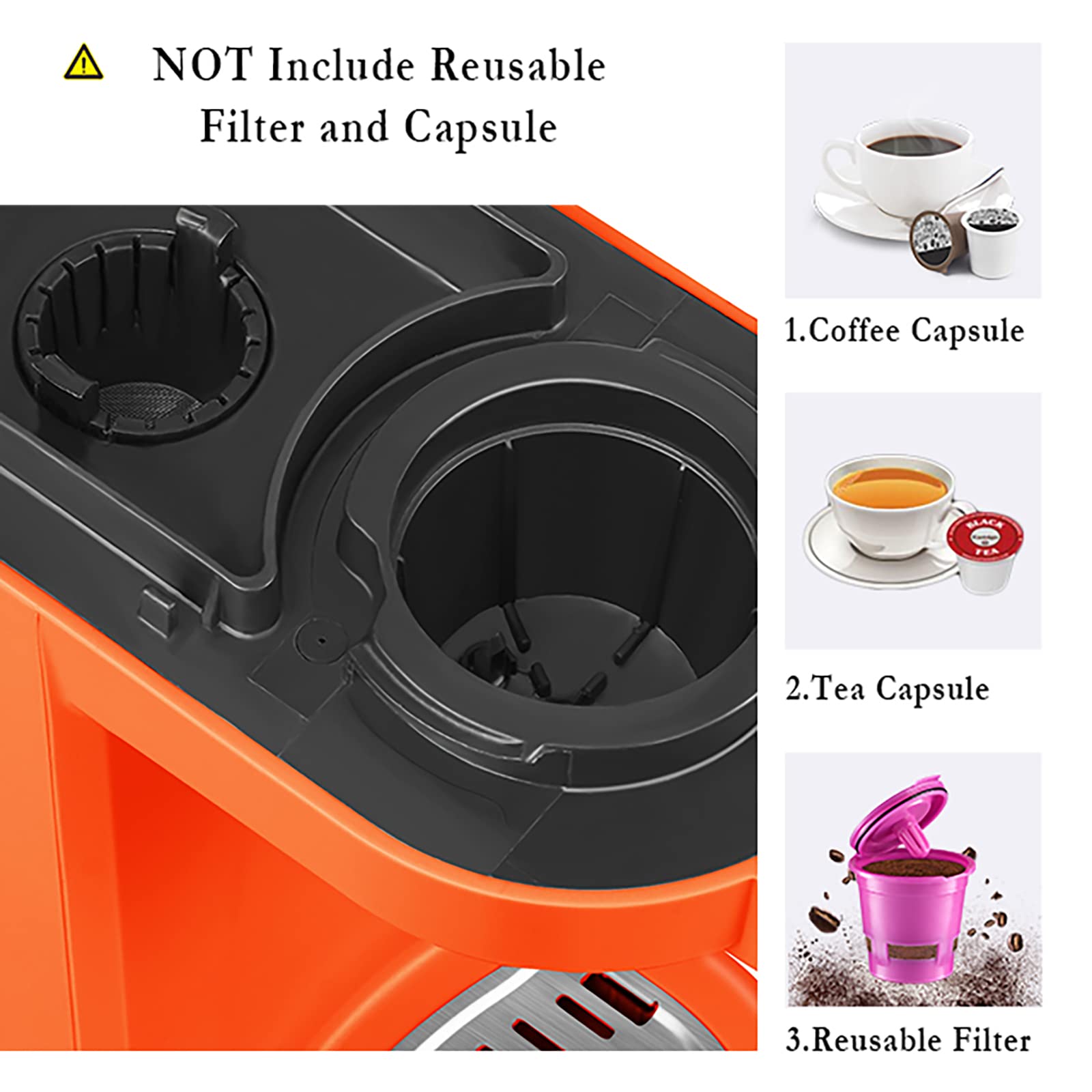Mua CHULUX Mini Coffee Maker for K Capsule, Single Serve Coffee Maker ...