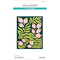 Amazon.com: Spellbinders Fresh Picked Anemones Etched Die, Metal