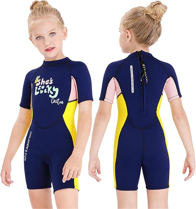 Children's Diving Suit 2MM Children's Diving Suit Female Long-Sleeved ...