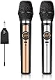 Amazon.com: Wireless Microphone System, UHF Dual Handheld Dynamic ...
