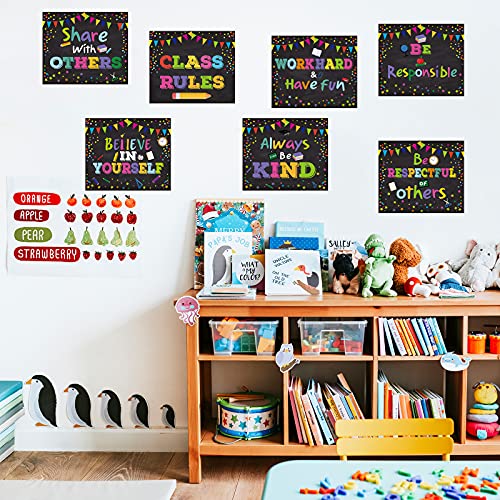 Classroom Rules Posters Classroom Bulletin Board Decorations Confetti ...