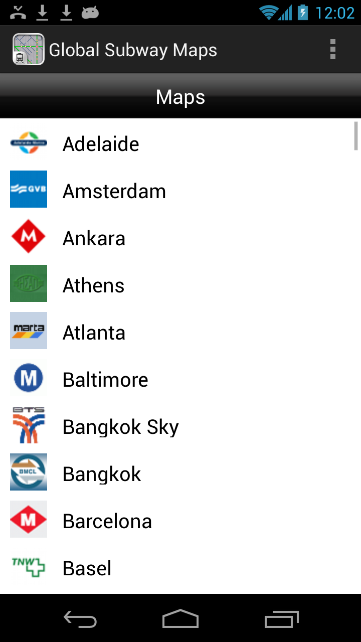 Global Subway Maps Free:Amazon.com:Appstore for Android