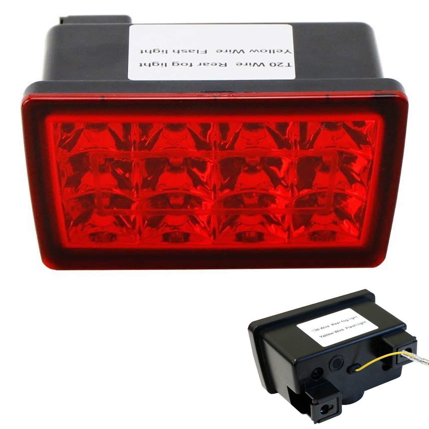 Mua iJDMTOY Red Lens F1 Style Full LED Rear Fog Light Kit Compatible With 2011-2021 and 2022-up ...