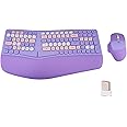 Amazon.com: Wireless Ergonomic Keyboard and Mouse Combo with PU Wrist ...
