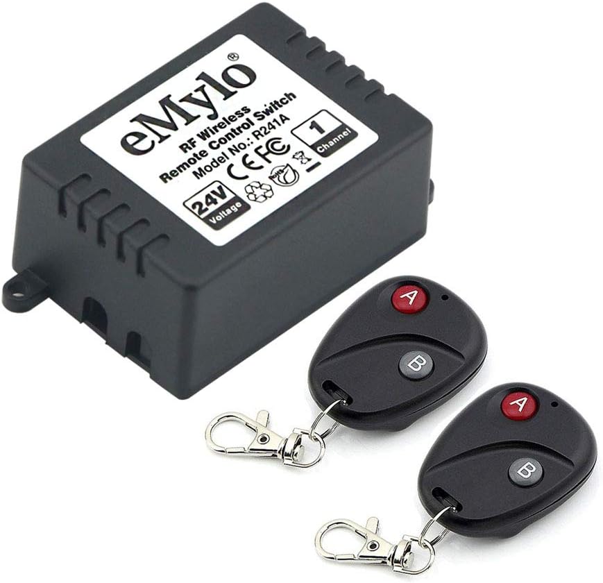 Smart Wireless Remote Switch,DC 24V RF Relay Module 1 Channel Remote ...