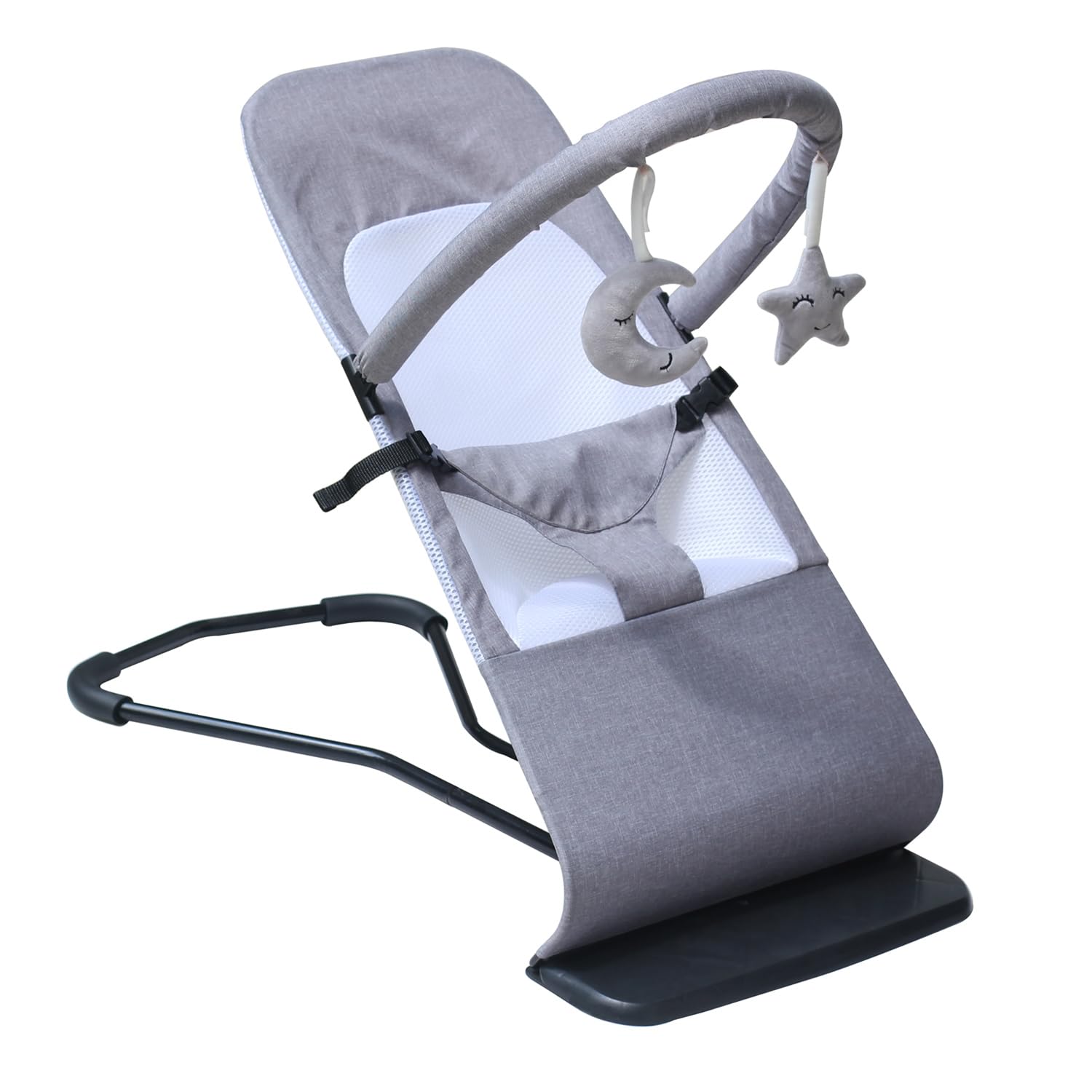 SUNTUE Baby Bouncer Seat for Babies 0-12 Months,Portable Bouncer with ...