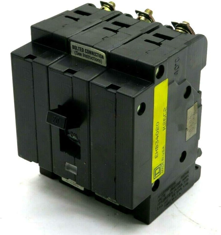 EHB34020 SQUARE D 20 AMP, 3 POLE 480/277VAC CIRCUIT BREAKER EHB 20A 3P ...