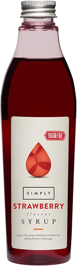 Simply Sugar Free Strawberry Syrup 250ml: Amazon.co.uk: Grocery