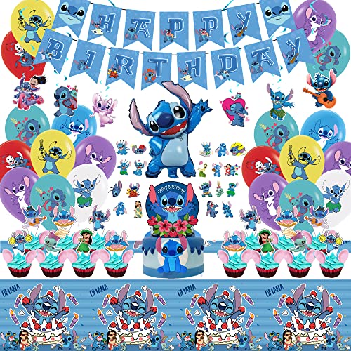 108 Pcs Lilo and Stitch Party Supplies, Lilo and Stitch Birthday ...