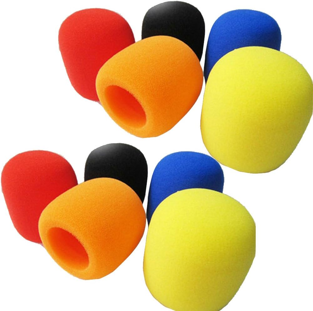 Mintice 10 X Colors Handheld Stage Microphone Windscreen Foam Mic Cover ...