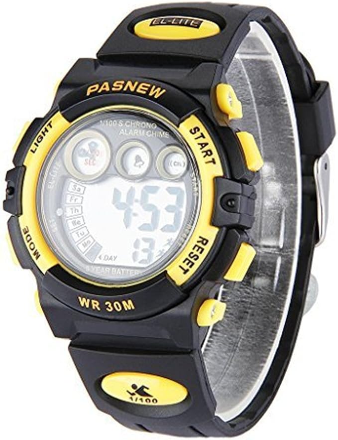 Cool LED Waterproof PASNEW Boys/Girls/Kids/Childrens Digital Sports ...