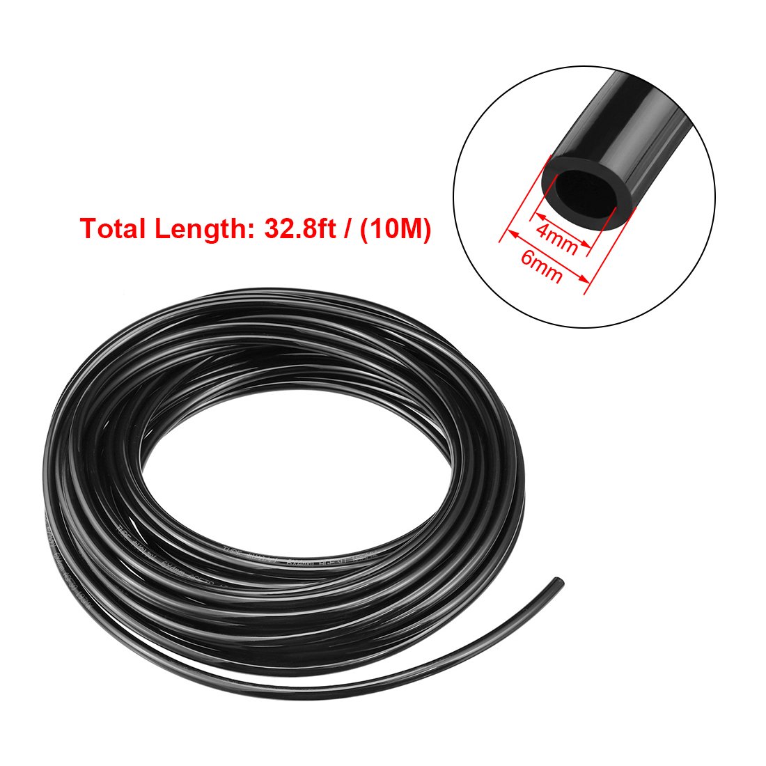 SOURCING MAP sourcing map 12mm X 8mm Pneumatic Air PU Hose Pipe Tube 10 ...