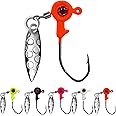 Amazon.com : Fishing Jig Heads 16 Pcs 1/8 oz, 1/16 oz, 1/32 oz ...