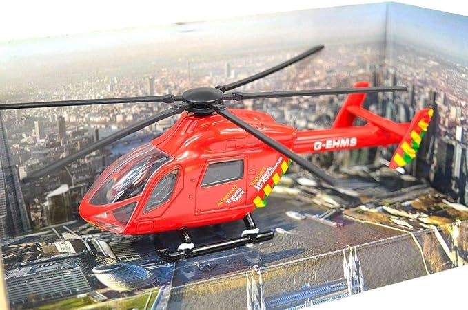 London Air Ambulance MD Explorer Helicopter 1:43 die cast: Amazon.co.uk ...
