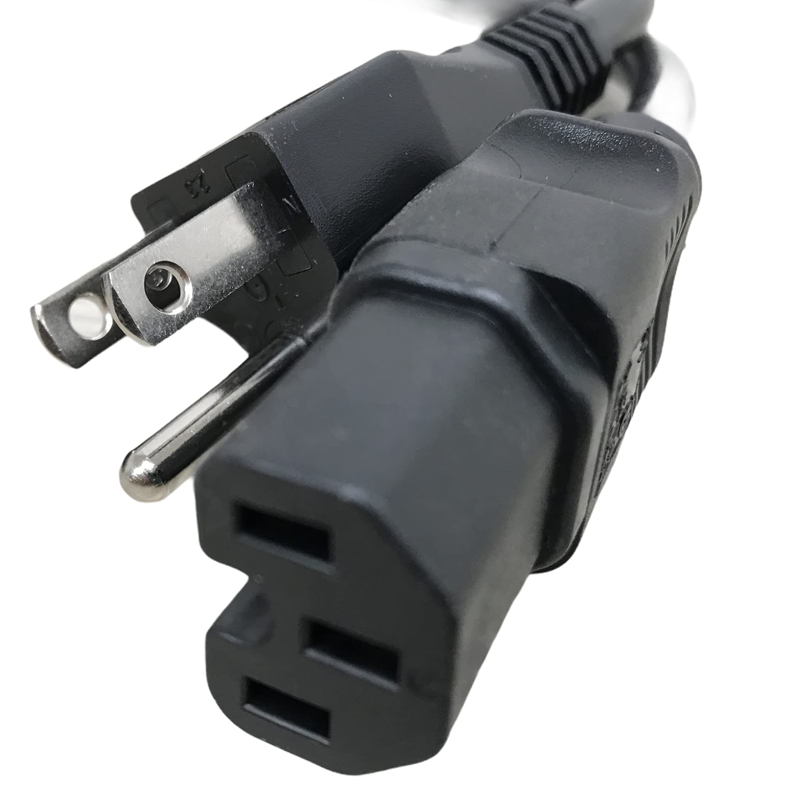 HJFPOWERCORD 6ft Notched Plug 3 Prong AC Power Cord Replacement For ...