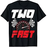 Amazon.com: Two Fast 2 Curious 2nd Birthday Racing 2 Years Old Pit Crew ...