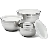 Amazon.com: MIU Stainless Steel Mixing Bowls, Set of 3: Home & Kitchen