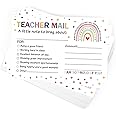 Amazon.com : 50Pcs Teacher Mail Notes to Parents, Boho Rainbow Happy ...