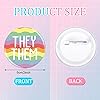 Pronoun Badges Pins Gender Identity Pins They/them,she/her, He/him ...
