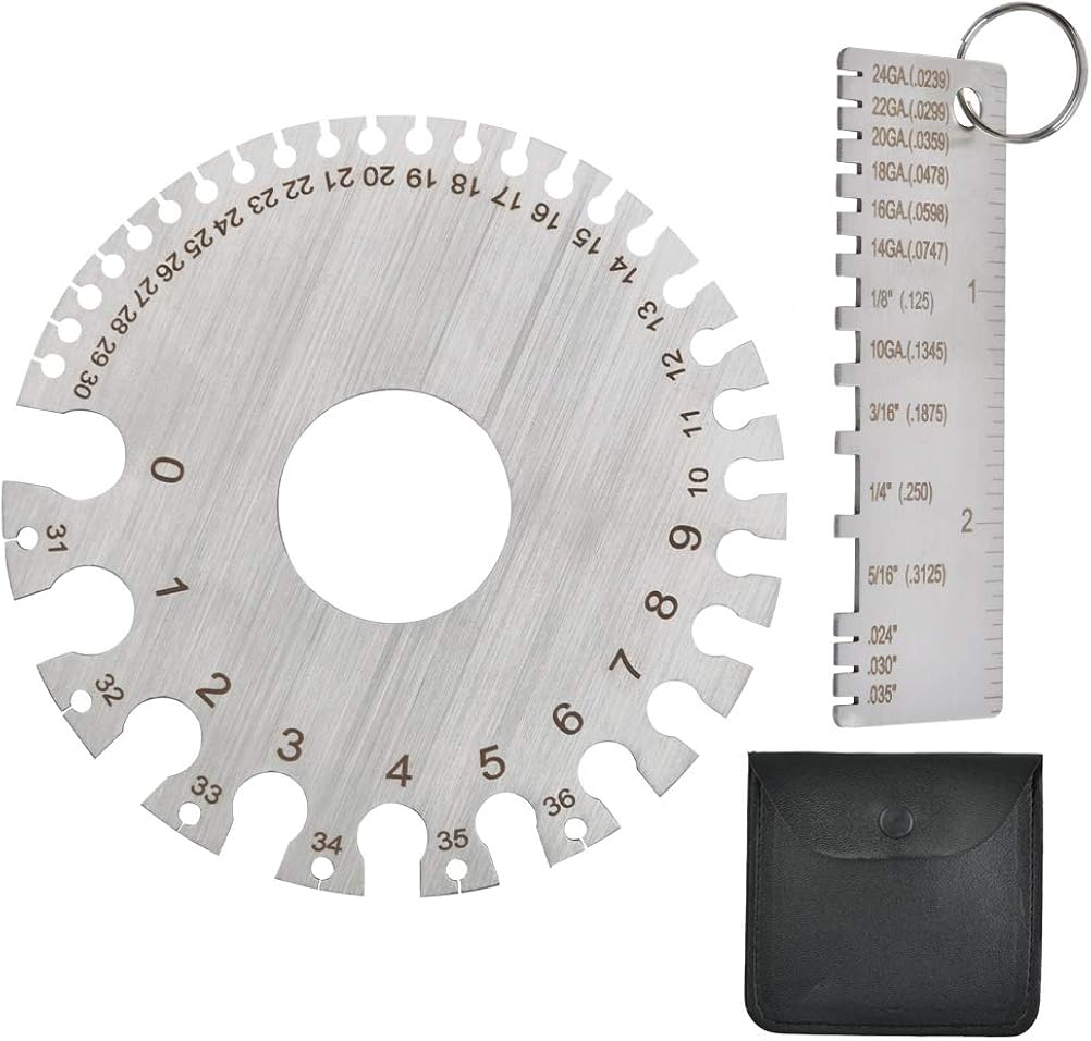 Sheet Metal Gauge Stainless Steel Welding Gage Inspection Tool, Dual ...
