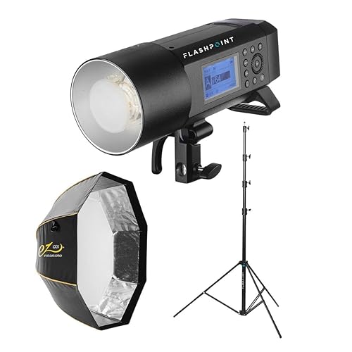Flashpoint XPLOR 400 Pro Compact TTL R2 Monolight, Bundle with Glow 48 ...