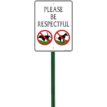 Amazon.com : Small Discreet Please Keep Dogs Out Of Garden Sign and 1ft ...