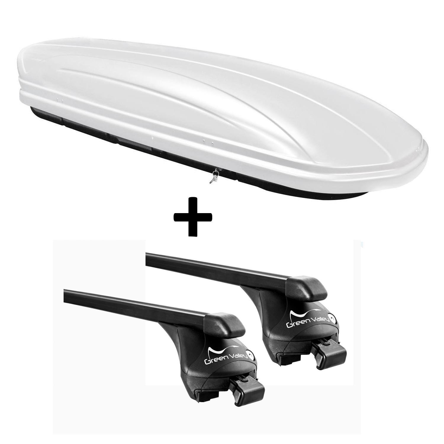 Portapacchi e box da tetto vdp Box Tetto Bianco VDPMAA320W 320 Litri ...