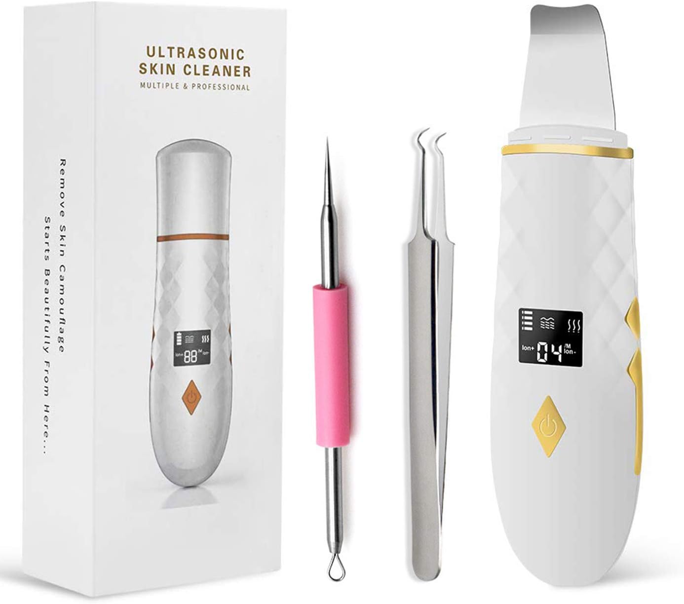 Skin Scrubber, SLGOL Facial Skin Spatula Deep Cleansing Pores Acne ...