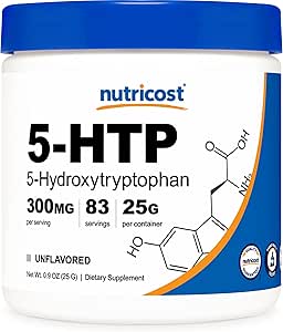 Amazon.com: Nutricost 5-HTP Powder 25 Grams (300mg Per Serving ...
