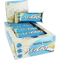 Amazon.com : NuGo Nutrition NuGo Nutrition to Go Vanilla Yogurt - 11 g ...