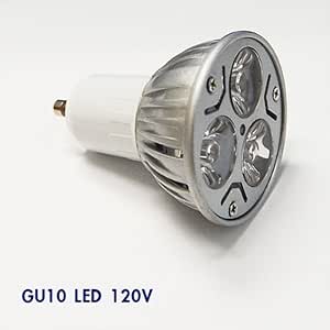 eTopLighting, LED Day Light GU10 Type 120V 3W Light Bulb LED GU10 Light ...