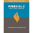 KJV Fire Bible, Large Print Edition (Hardcover, Red Letter): A Study ...