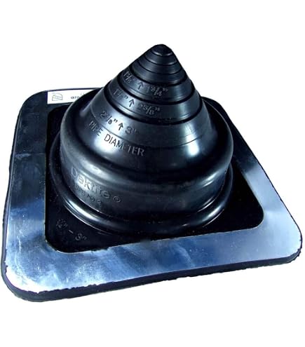 Roof Boots For Pipe Dektite Combo & Retrofit Roof Pipe Flashing - Black ...