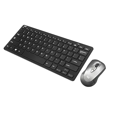 Adesso Wireless Keyboard and Mouse Combo with Air Mouse and Compact ...