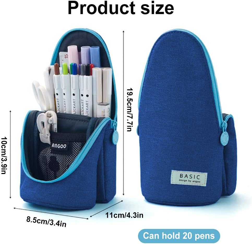 YUIP Standing Pencil Case Pencil Bag Stationery Organizer Semicircular ...