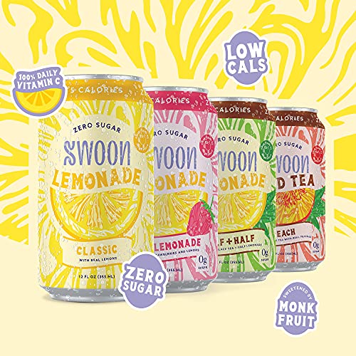Swoon Lemonade & Iced Tea Variety 12 Pack - 3 Cans of Classic Lemonade ...