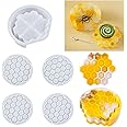 Amazon.com: DIYBravo 5-Piece Honeycomb Coaster UV Resin Molds, Silicone Coaster Molds for DIY ...