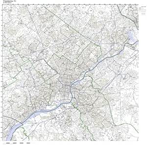 Philadelphia, PA Zip Code Map Not Laminated : Amazon.ca: Office Products